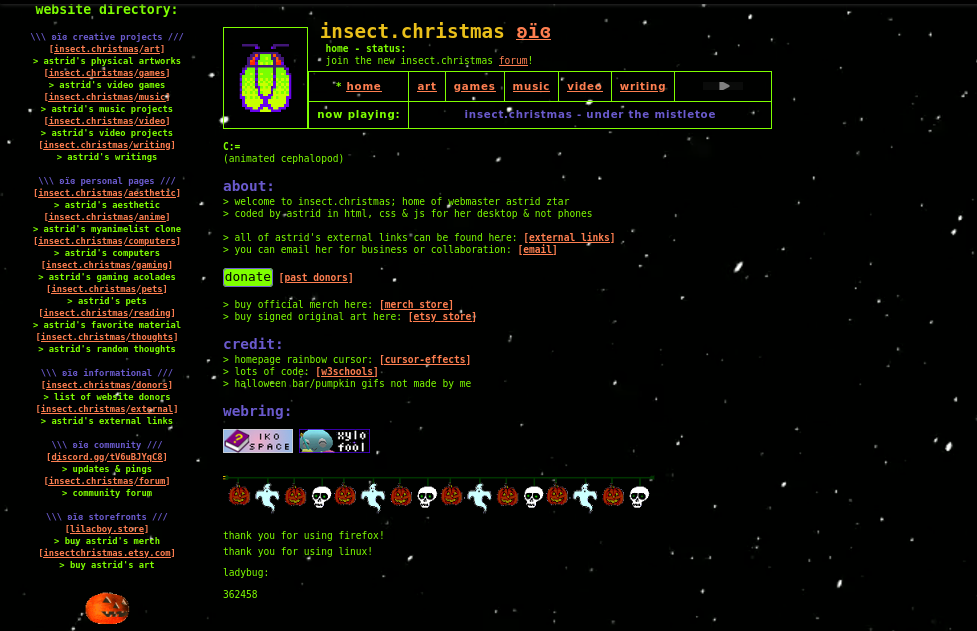 insect.christmas ʚïɞ